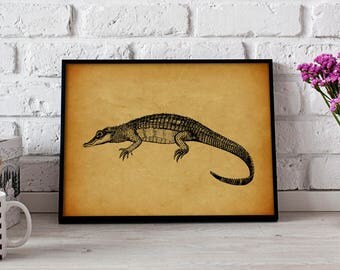 Alligator wall decor | Etsy