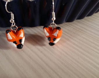 Fox Polymer Clay Charm Bead to fit Pandora Bracelets