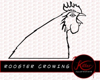 Rooster svg | Etsy