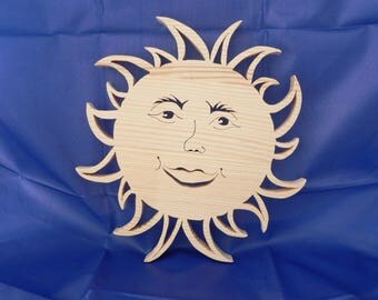 Blue Sun An Old World Sun Face