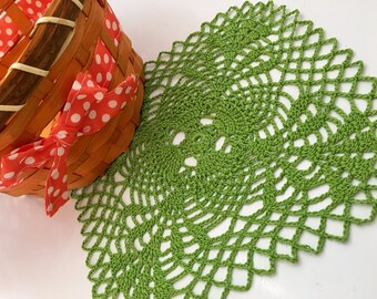 Square crochet doily | Etsy