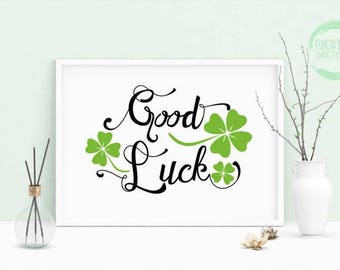 Good luck print | Etsy