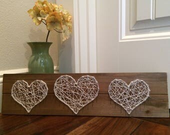 Heart string art | Etsy