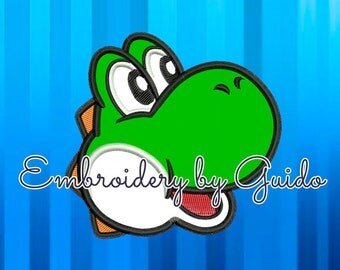 Yoshi embroidery | Etsy