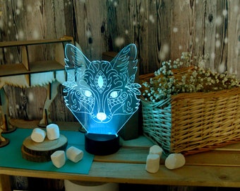 Fox lamp | Etsy