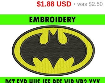 Batman embroidery design | Etsy
