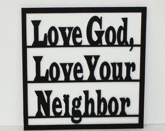Love your neighbor | Etsy