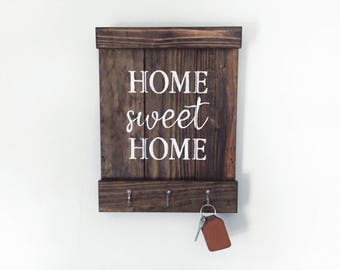 Rustic key holder | Etsy