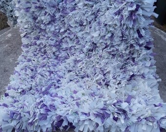 Purple rag rug | Etsy