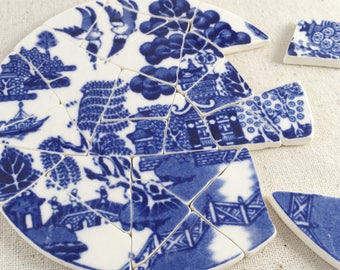 Willow pattern plate | Etsy