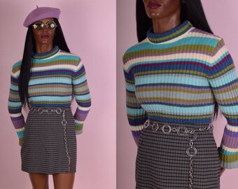 90s striped sweater | Etsy