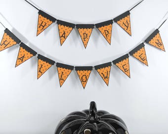 Halloween pennants | Etsy
