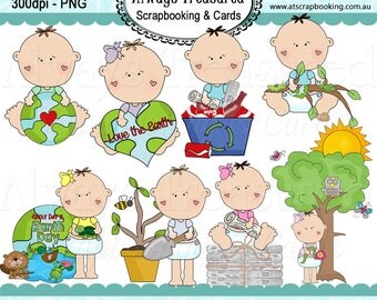 Earth day clip art | Etsy