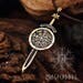 Forged Iron Fehu Feoh Fe Rune Viking Amulet Runic Nordic