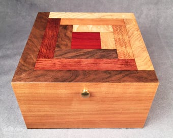 Wooden Keepsake Boxes with Vintage Quilt Designs by Quiltboxes