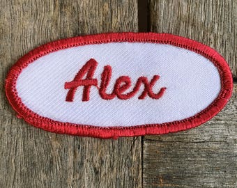 Work Shirt Name Patches Mostly by HeydayRetroMart on Etsy