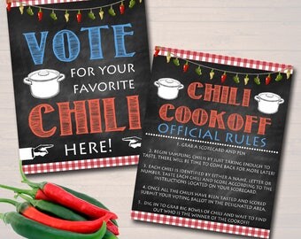 Chili cookoff | Etsy
