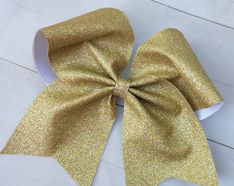 Gold cheer bow | Etsy