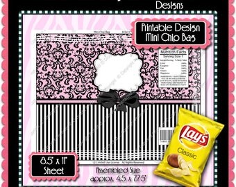 Mini potato chip bag | Etsy