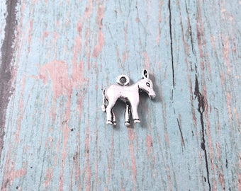 Donkey Charm Sterling Silver Donkey Charm for Necklace or