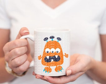 SVG DXF EPS Cut file Silly Monster svg silhouette cut file