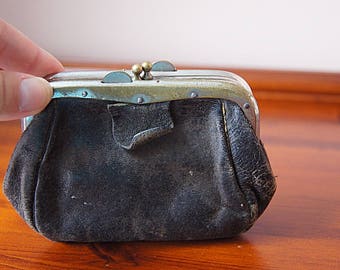 Leather coin purse | Etsy