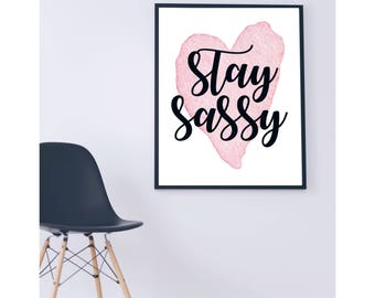 Stay sassy | Etsy