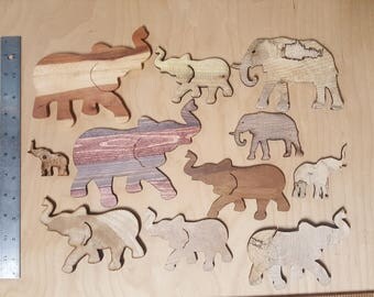 Wooden elephant | Etsy