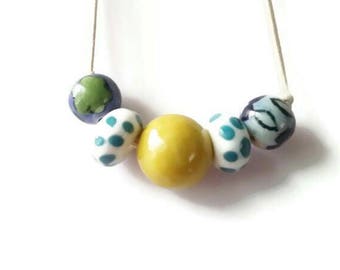 Big bead necklace | Etsy