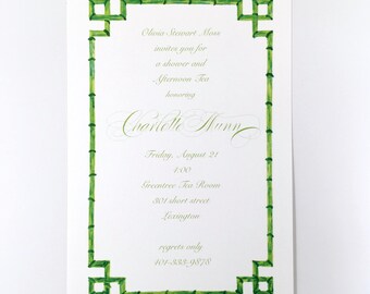 Bamboo invitations | Etsy