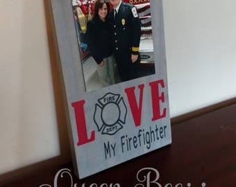 Firefighter frame | Etsy