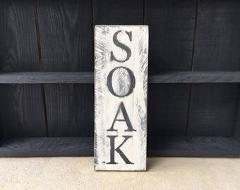 Soak sign | Etsy