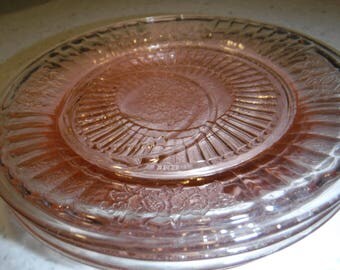 Vintage glass plates | Etsy