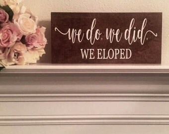 We eloped | Etsy