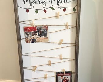 Merry mail sign | Etsy