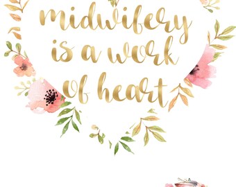 Midwifery wall art | Etsy