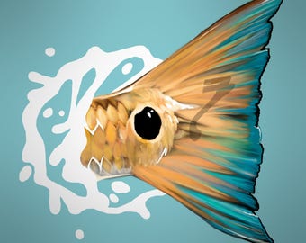 Fishing decal | Etsy