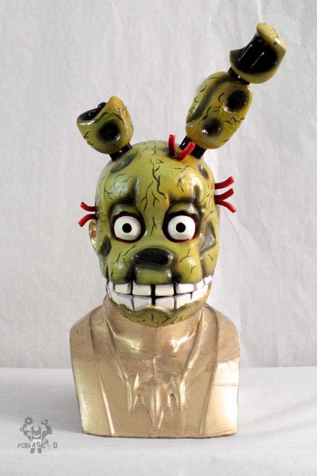 Fnaf Springtrap Mask Replica. Forjadict3d. Fan Art.