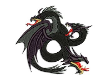 Dragon embroidery | Etsy