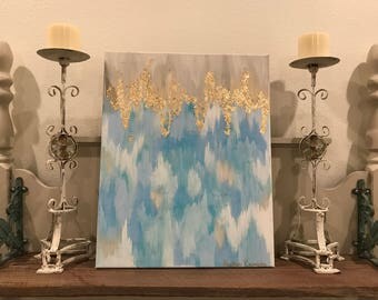 Gold foil painting | Etsy