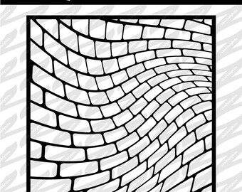 Brick stencil | Etsy