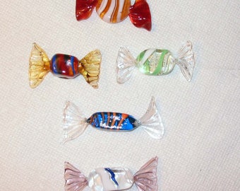 Murano glass candy | Etsy