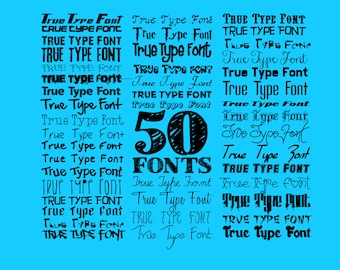 Fishtail font | Etsy