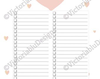 Cute filofax inserts | Etsy