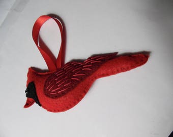 Cardinal Sewing Pattern PDF Backyard Bird Stuffed Ornament