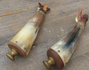 Powder horn | Etsy
