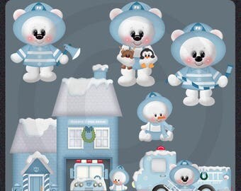 Snowman clipart | Etsy