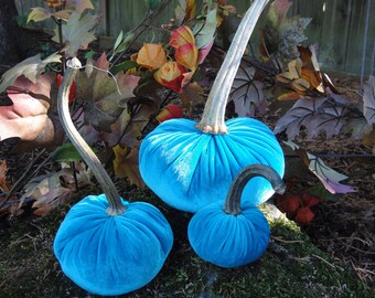 Velvet pumpkins | Etsy