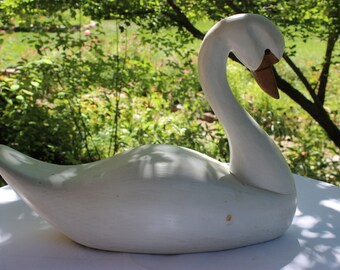 Carved swan | Etsy