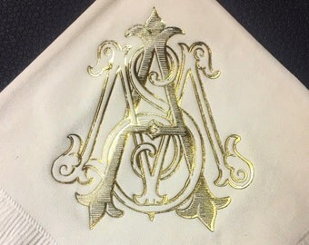 Antique monogram | Etsy